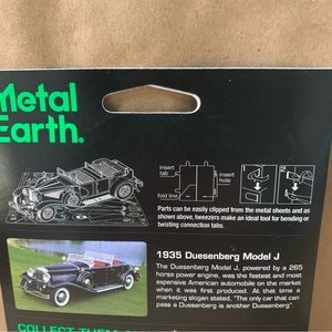 Other | New Metal Earth 1935 Duesenberg Model J Car Steel Model Kit ...